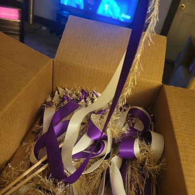 50 Wedding Wands Send off Ideas Ceremony Exit Wedding Ribbon Favors ...