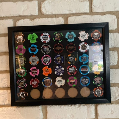 Poker Chip Frame Display Insert Life Behind Bars Fits 36 Harley ...
