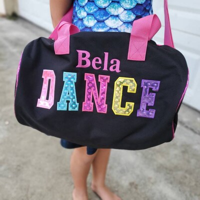 Dance Bag for Girls, Personalized Toddler Dance Bag, Sparkly Dance Bag ...