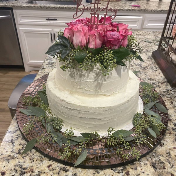 Happy Birthday Cake Topper With Name, Personalized Birthday Cake Topper ...