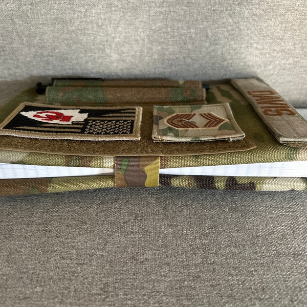 Handmade Waterproof Nylon Book Cover - Military Green Notebook - Etsy