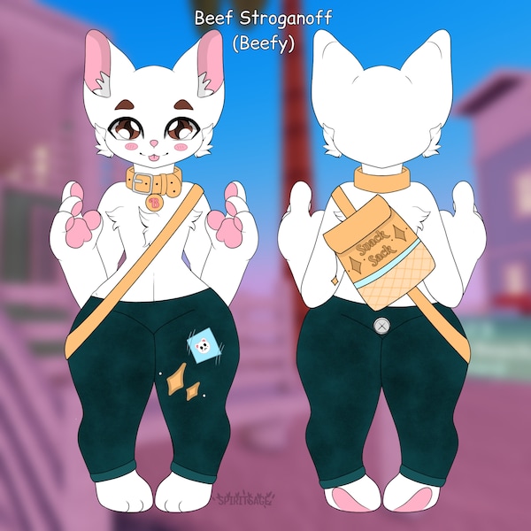 Furry Base Reference Sheet | Front and Back - Etsy