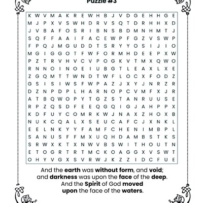Genesis Bible Verse Word Search 99 Puzzles Bible Word Search Printable ...