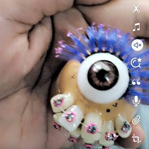 Trio Teeth Ring. Available With/ Without Braces Gem Cavities - Etsy