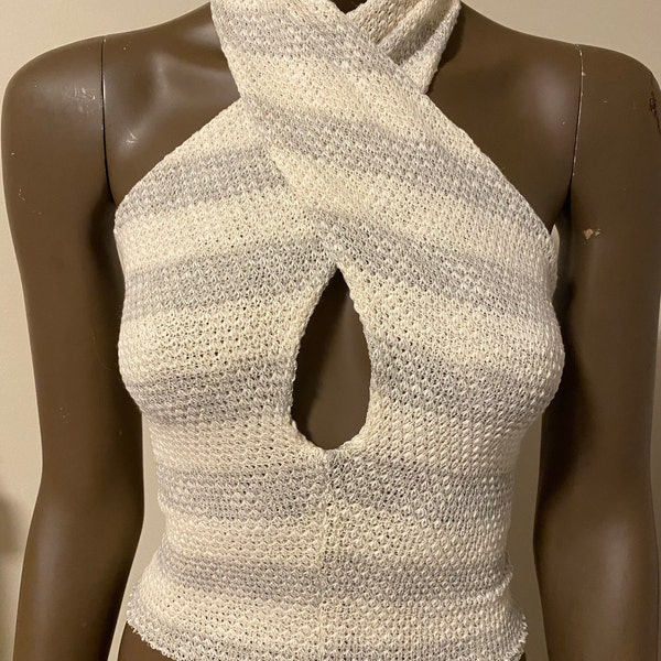 Twisted Halterneck Crop Top Digital Pattern PDF Easy Sewing Pattern ...