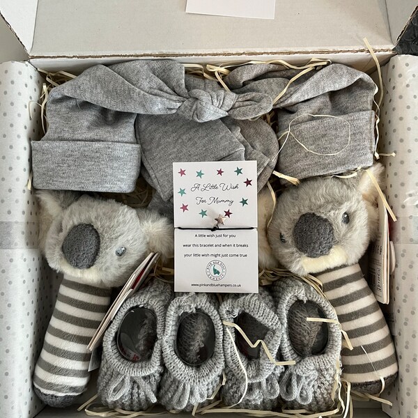 Sweet Twin Unisex Baby Gift Set, Twin Gift Set, Twin Baby Shower Gift ...