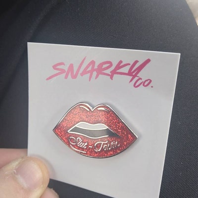 The Lips Enamel Pin - Etsy
