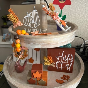 Mini Wood Banner Fall Tiered Tray Decor Fall Home Decor - Etsy