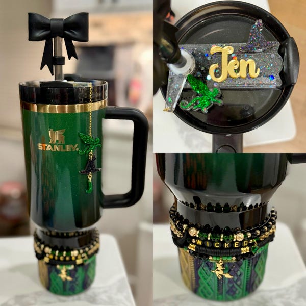 Wicked Tumbler Accessory Green Elphaba Flying Monkey Name Plate Wicked ...