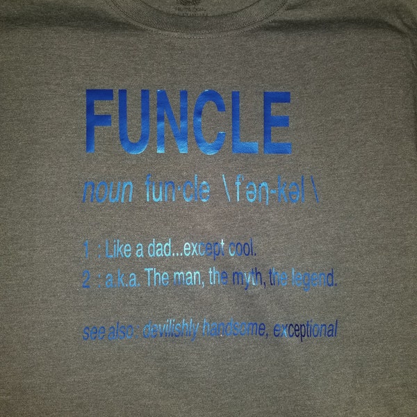 Funcle SVG | Funny Uncle SVG | Uncle Definition SVG Funkle Definition ...