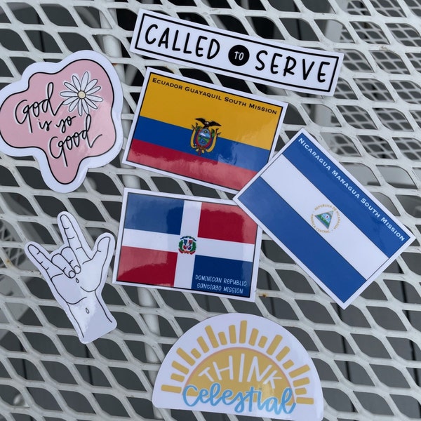 Custom Missionary Sticker Pack Book of Mormon Sticker LDS Missionary ...