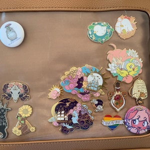 Gold Ocean of Sky Floating Islands Hard Enamel Mini Pin Set - Etsy