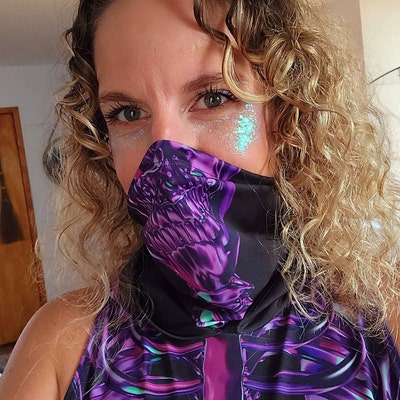 Purple Skeleton Two Piece Halloween Costume, Adult Skeleton Costume ...