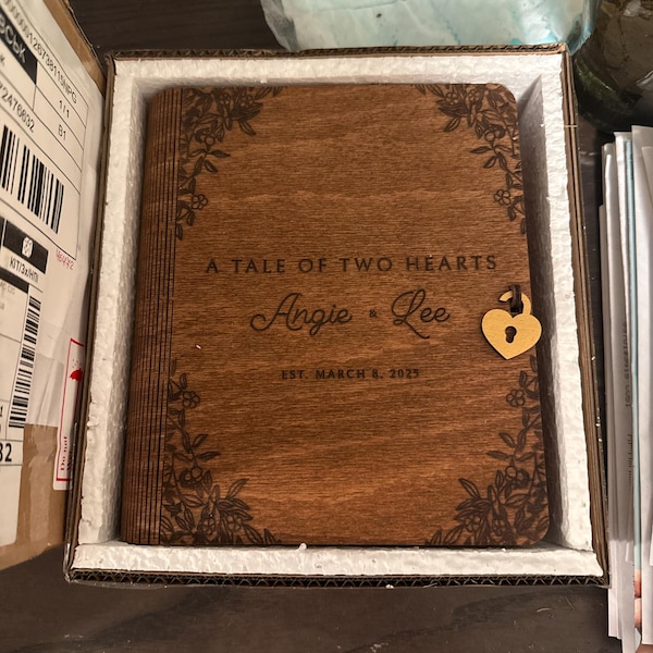 Wedding Card Box, Family Tree Card Box With Slot for Wedding, Rustic ...