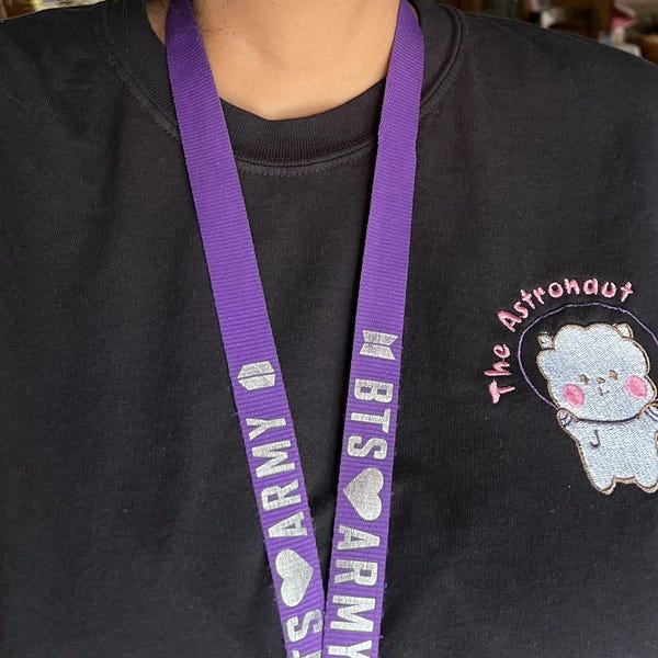 BTS Army Embroidered Sweatshirt, BTS Sweatshirt, Kpop Crewneck, Kpop ...