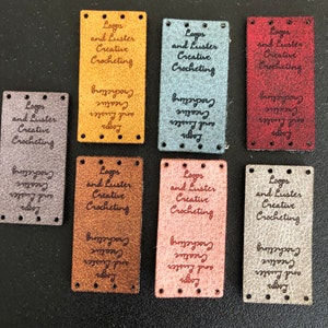 Custom Engraved Faux Suede Labels Sew on Clothing Labels - Etsy