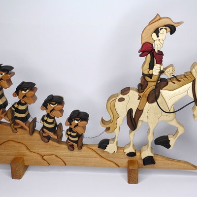 Wooden Intarsia Horse Riding Girl Pattern Unique and Striking - Etsy