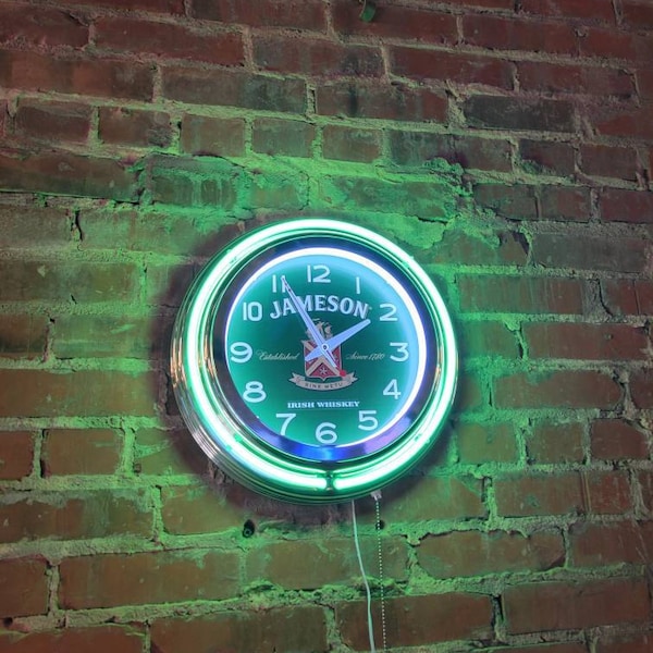 Crown Royal Whisky Purple Double Neon Bar Clock - Etsy