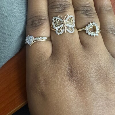 14k 15 Anos Quinceanera Ring / Yellow Gold Cubic Zirconia - Etsy