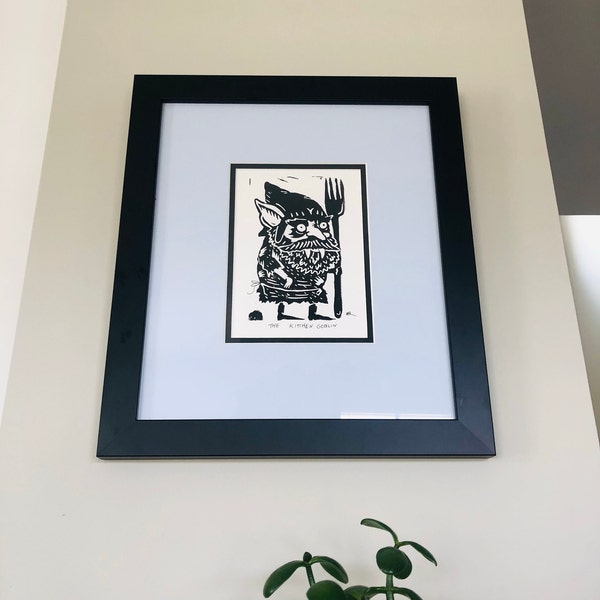 The Kitchen Goblin, Goblin Print, Kitchen Print, Weird Wall Art, Occult ...