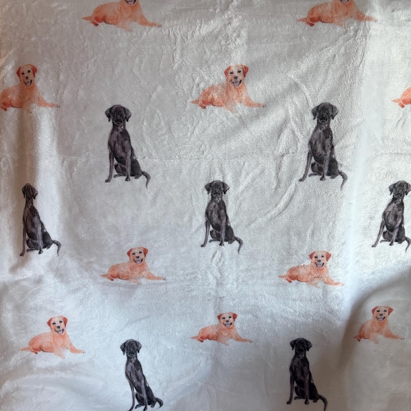 Watercolor Labradoodle Minkey Fleece Blanket, Labradoodle Dog ...