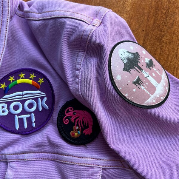 Ink Caps Iron on Patch 8x8cm Circular- Mushroom, Forager Lover Gift ...