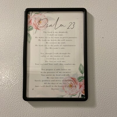 Psalm 23 the Lord is My Shepherd Bible Verse Wall Art Print - Etsy
