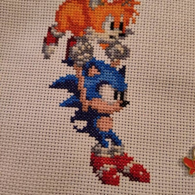 Sonic & Tails Funny Cross Stitch Pattern PDF Instant Download - Etsy