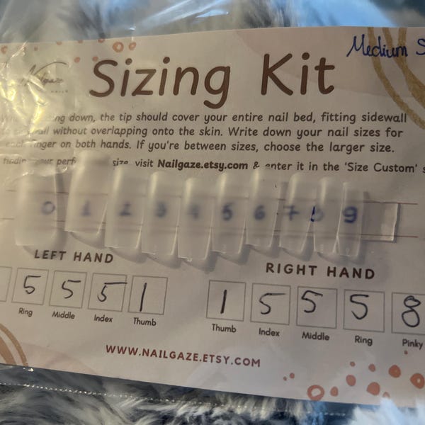 Nail Sizing Kit for Press-on Nails | Easy Sizing for Perfect Fit ...