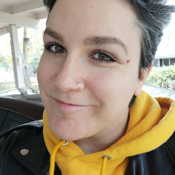 Double Nose Ring, Fake Piercing Hoops, Faux Body Jewelry, Lip Ring ...