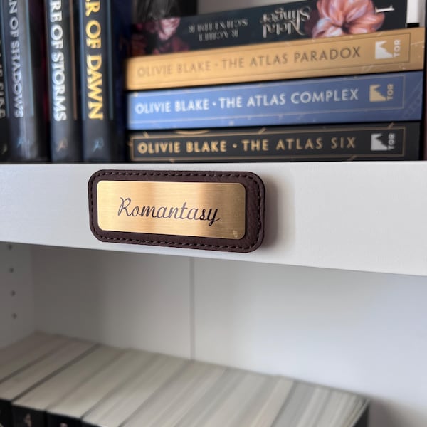 Leather & Brass Magnetic Name Tags. With 2 Lines of Text. - Etsy