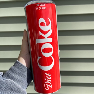 Diet Coke Coca Cola Coke Soda Can Straight Skinny Tumbler 20 Oz ...