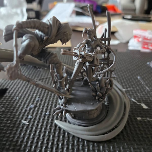 Diorama Ekko Vs Jinx - Arcane | Garage Kit Résine HD 14K | Cadeau Idéal ...