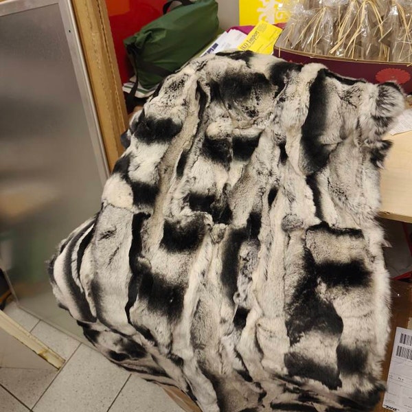 12 Different Color Rabbit Fur, Genuine Fur, Real Rabbit Leather, Tanned ...