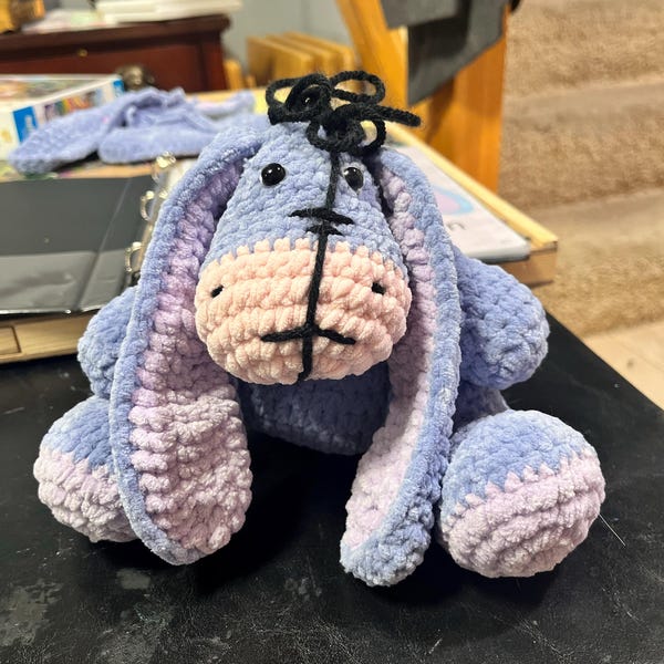 BIG FOOTED Eeyore Crochet PDF Pattern - Etsy