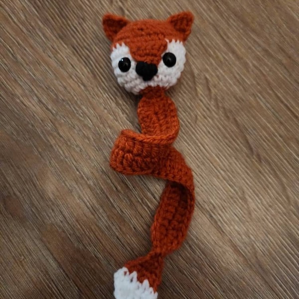 CROCHET PATTERN Simple Fox Bookmark Crochet Amigurumi Bookmark ...
