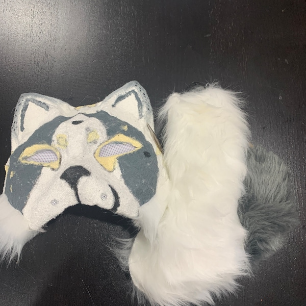 Sparkledog Opossum Fursuit , Comes With Character Rights . - Etsy