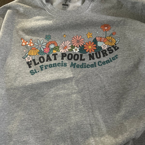 Float Pool Nurse Sweatshirt, Float Nurse Crewneck, Float Pool Nurse ...