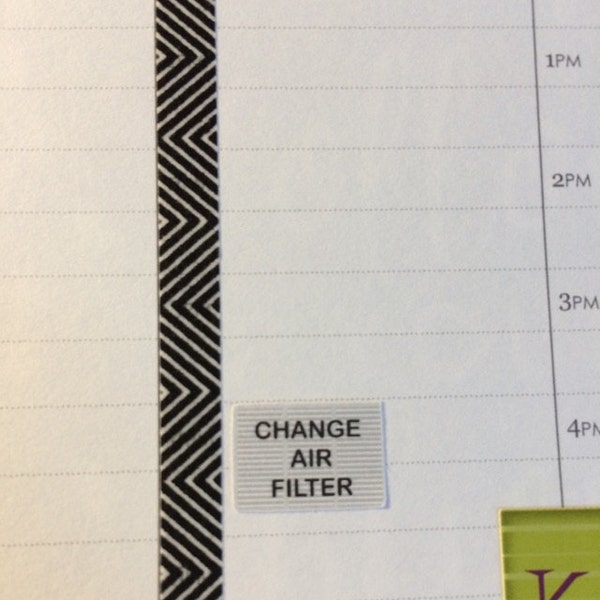 1261~~change the Air Filter Planner Stickers. - Etsy