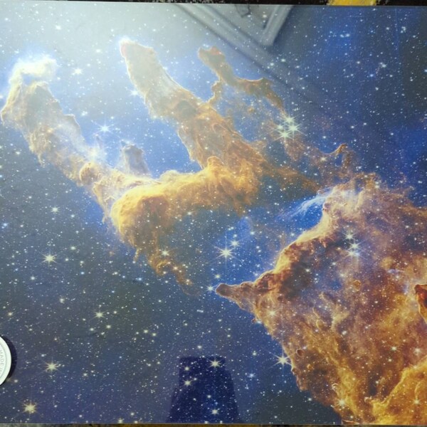 Yellow Squares Mirror Graphic Frameless Mirror Large Geometric Mirror ...