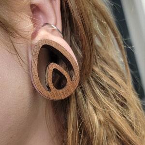 Wenge Wood Ear Plugs With Ram Skull Organic Wooden Ear - Etsy