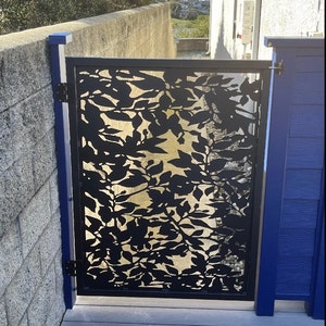 Metal Panel Metal Privacy Screen With Birds Custom Design - Etsy