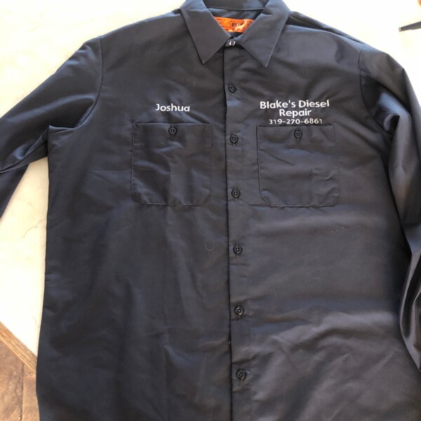 RED KAP Short Sleeve Industrial Work Shirts - 20 COLORS - Custom ...