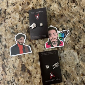 POST MALONE Inspired Sword Y-chain Necklace // circles - Etsy