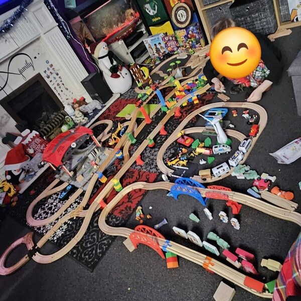Small Turntable for Wooden Train Track, Compatible With Brio, Ikea ...