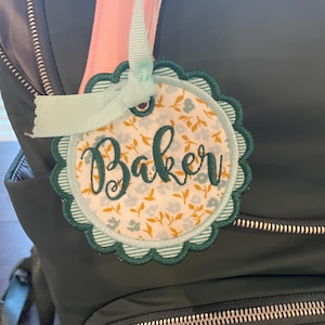 Backpack Name Tag Bag Tags Luggage Tag Fabric Name Tag Fabric ...
