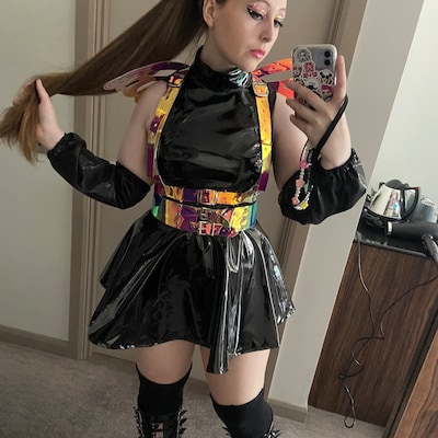 Bubble Goth Princess 2 Piece PVC Glitter Heart Cut Out Set - Etsy