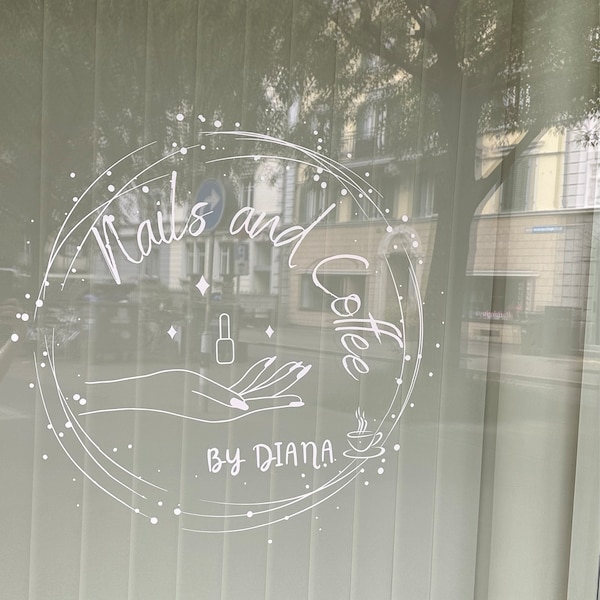 Custom Vinyl Opening Times Decal / Simple Business Hours in Frame ...