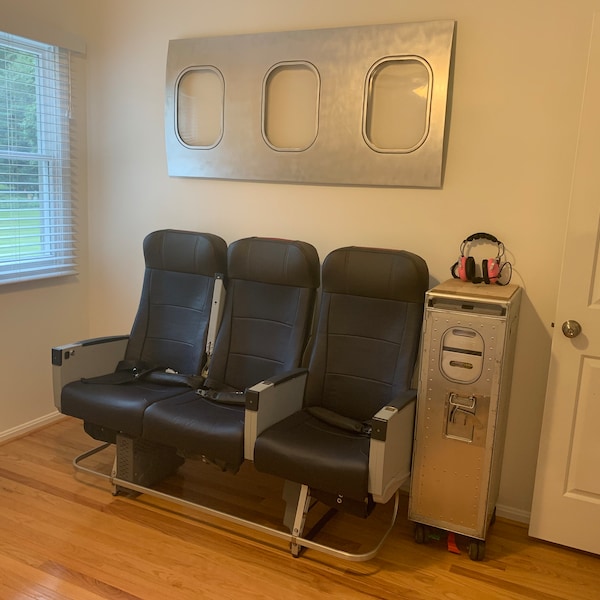 Airplane Window, Fuselage, Three-window Panel - Etsy