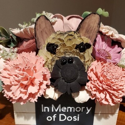 PUPPY BOUQUET Flower Dogdog Lover Birthday Giftloss of Pet Flowerssola ...